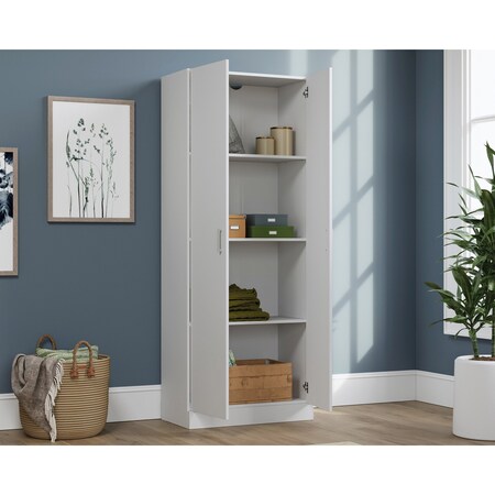 Sauder Storage Cabinet Wh 3a , Hidden storage behind doors for discreet ...