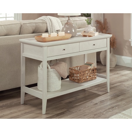Sauder Larkin Ledge Console Table Go , Top and drawer fronts feature ...