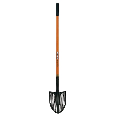Hisco Round Point Mud shovel, L Handle HIRPMSL | Zoro