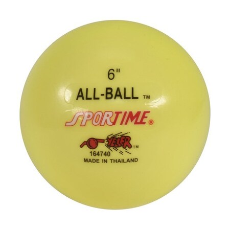Sportime BALL INFLATABLE ALL BALL 6 INCH YELLOW 111000479 | Zoro