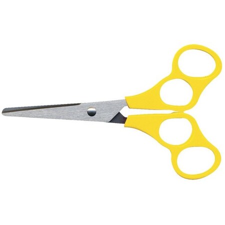 School Smart V-Shape Training Scissors, Blunt Tip, 5 Inches, Yellow ...