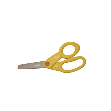 School Smart Plastic Blunt Tip Scissor, 5 Inches, Yellow 084843 | Zoro