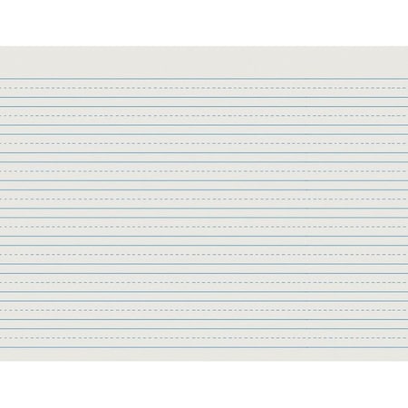 School Smart Skip-A-Line Ruled Writing Paper, 1/2 Inch Ruled Long Way ...