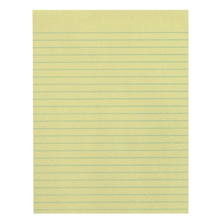 School Smart PAPER COMP 8.5X11 YELLW 3/8 RULED NO MARGIN 15LB REAM ...