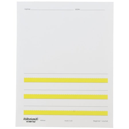 Abilitations Hi-Write Beginner Journal Paper, Level 1, 8-1/2 x 11 ...