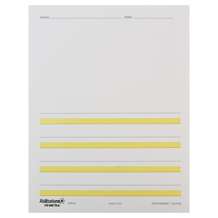 Abilitations Hi-Write Intermediate Journal Paper, Level 1, 8-1/2 x 11 ...