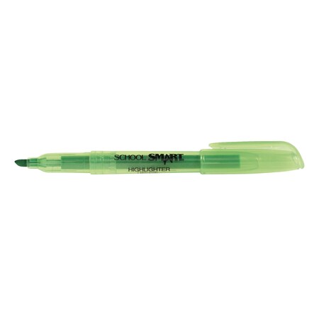 School Smart HIGHLIGHTER GREEN PEN 12 PK HY100200-12GREEN | Zoro