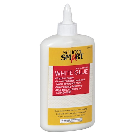 School Smart GLUE WHITE 8 OZ PK OF 12 PK WG236H | Zoro