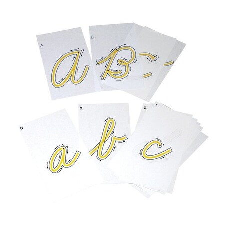 Abilitations Erasable Traceables, Upper/Lowercase Cursive Letters, Set ...