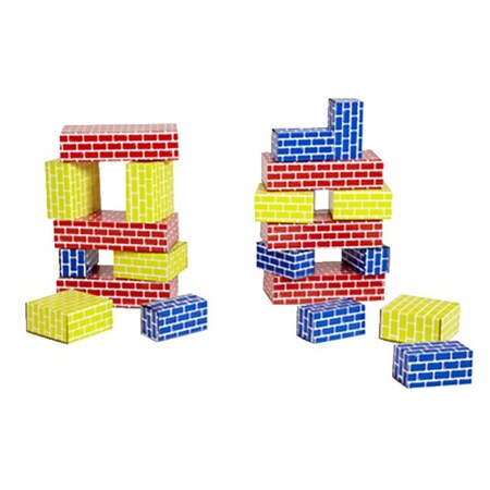 Childcraft Corrugated Building Blocks, Various Sizes, Primary Colors ...