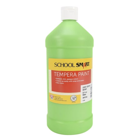 School Smart PAINT TEMPERA LIGHT GREEN QUART SS203-742 | Zoro