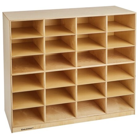 Childcraft Mobile Cubby Unit, 24 Tray Capacity, 50 x 16-3/4 x 42 Inches ...