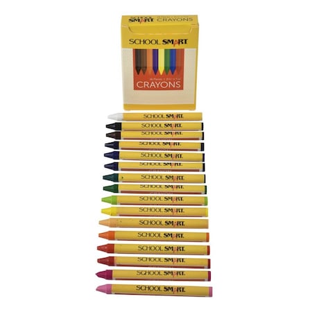 School Smart CRAYONS 16 STANDARD - PK TPG-949 | Zoro