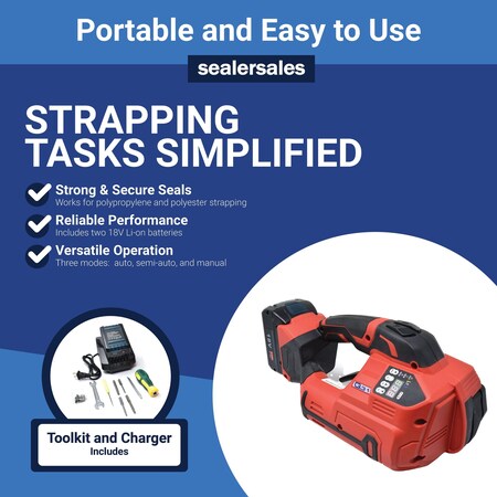 Sealer Sales Portable Battery Powered Strapping Tool Q31 | Zoro