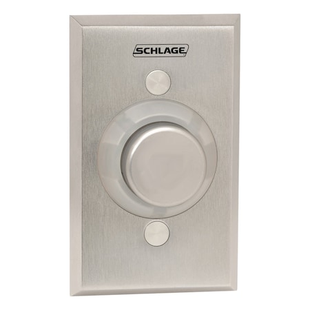 Schlage Electronics 1-1/4-in Button, Single Gang, Aluminum Button ...