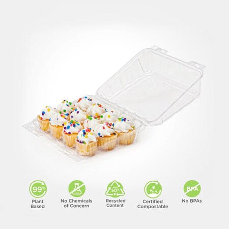 Good Natured Products 12-Pack 2.5 in. Mini Cupcake & Muffin Package ...