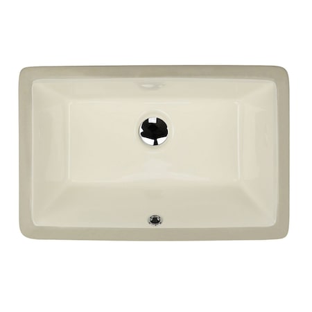 Nantucket Sinks 19 Inch X 11 Inch Undermount Ceramic Sink In Bisque UM ...