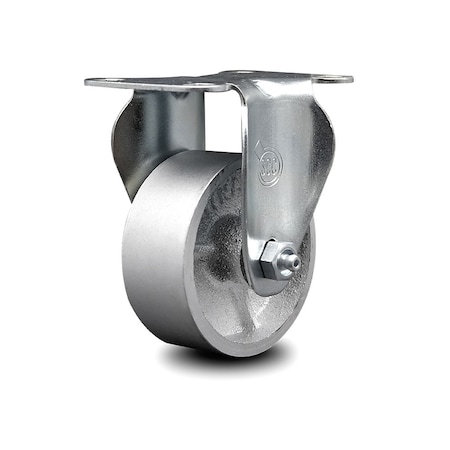 Service Caster 3 Inch Semi Steel Cast Iron Wheel Rigid Top Plate Caster ...