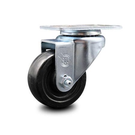 Service Caster 3 Inch Hard Rubber Wheel Swivel Top Plate Caster SCC ...