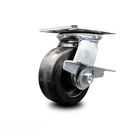Service Caster 5 Inch Heavy Duty Phenolic Caster with Roller Bearing ...