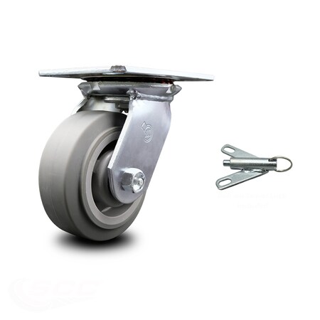 Service Caster 5 Inch Heavy Duty Thermoplastic Caster with Roller ...