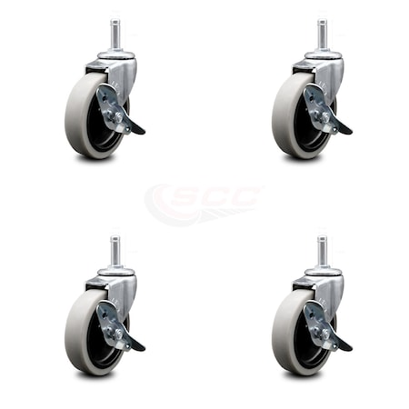 Service Caster Choice Bussing Utility Cart Swivel Caster Locking ...