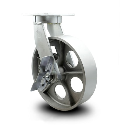 Service Caster 12 Inch Heavy Duty Semi Steel Cast Iron Caster with ...
