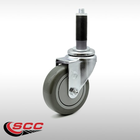 Service Caster 4 Inch SS Gray Polyurethane Wheel Swivel 1 Inch ...