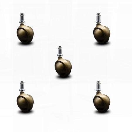 Service Caster 2 Inch Windsor Antique Ball Caster - 7/16 Inch Grip Ring ...