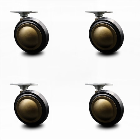 Service Caster 3 Inch Windsor Antique Soft Tread Ball Caster - Top ...