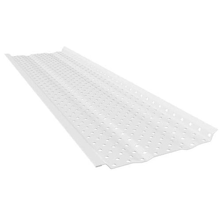 E-Z-Gutter Guard E-Z-Flow Perforated White Aluminum Gutter Guards for ...