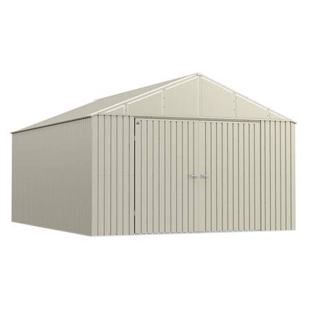 Arrow Storage Products Elite Steel Storage Shed, 12x16, Cool Grey ...
