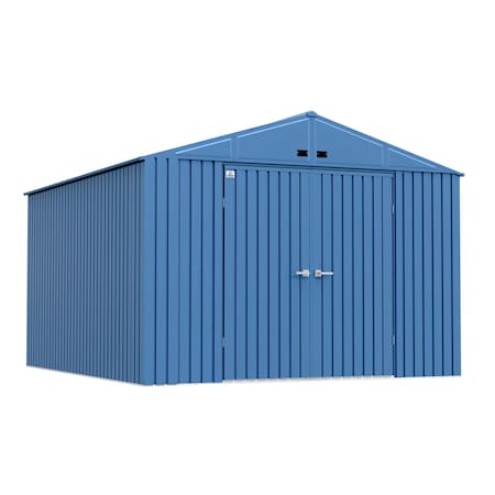 Arrow Storage Products Elite Steel Storage Shed, 10x12, Blue Grey ...