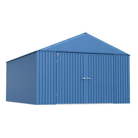 Arrow Storage Products Elite Steel Storage Shed, 12x16, Blue Grey ...