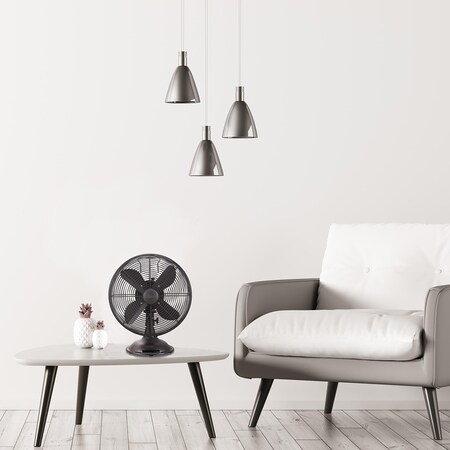 Hunter 12 Retro Table Fan in Breezewave finish 90604 | Zoro