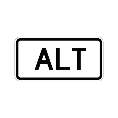 Sign Solutions Usa 12 in Height, 24 in Width, Aluminum, Horizontal ...