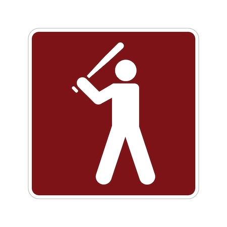 Sign Solutions Usa Baseball (Symbol), Aluminum, 30 in x 30 in ...