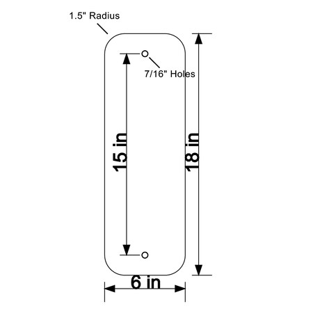 Sign Solutions Usa High Intensity Prismatic Reflective HIP .080 6 in. X ...