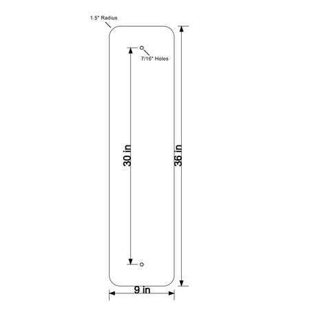 Sign Solutions Usa High Intensity Prismatic Reflective HIP .080 9 in. X ...