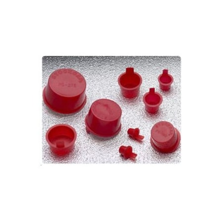 Stockcap SIDE PULL PLUG-PS-200-LDPE-RED, 2500PK 181314 | Zoro