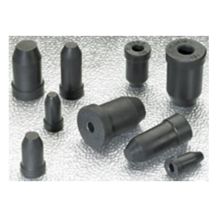 Stockcap Rubber Seal Plugs-RSP0313-SBR/NR-BLACK, 500PK 929401 | Zoro
