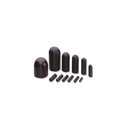 Stockcap EPDM Caps-0.140-(3.56MM)-0.500-(12.70MM)-0.060-(1.52MM)-BLACK ...