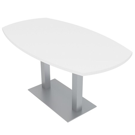 Skutchi Designs 6 Person Small Arc Boat Conference Table Square Metal ...
