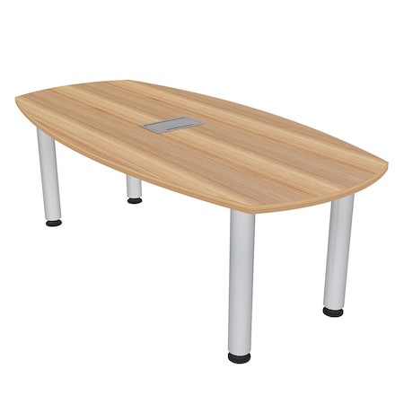 Skutchi Designs 3X6 Arc Shaped Table Silver Post Legs, Power & Data, 6 ...