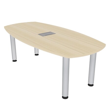 Skutchi Designs 3X6 Arc Shaped Table Silver Post Legs, Power & Data, 6 ...