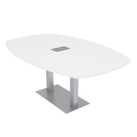Skutchi Designs 6X4 Conference Table Power And Data, Square Metal Base ...