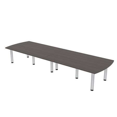 Skutchi Designs 10Ft Arc Rectangle Conference Room Table with Silver ...