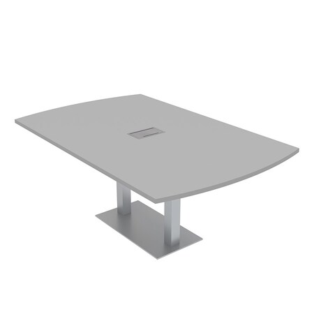 Skutchi Designs 6X4 Conference Table with Power And Data, Square Metal ...