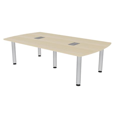 Skutchi Designs 4X7 Arc Rectangle Room Conference Table with Power And ...