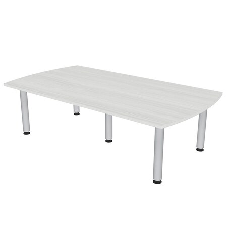 Skutchi Designs 4X7 Arc Rectangle Conference Room Table with Silver ...